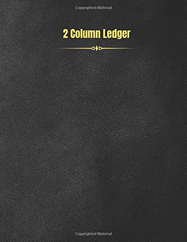 2 Column Ledger Book: 2 Columns Columnar Pad, Accounting Ledger Book ...
