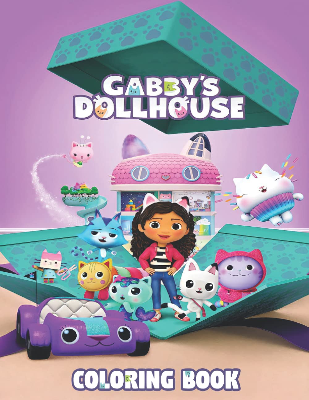 Gabby's Dollhouse Coloring Book: Gabby Dollhouse , High Quality ...