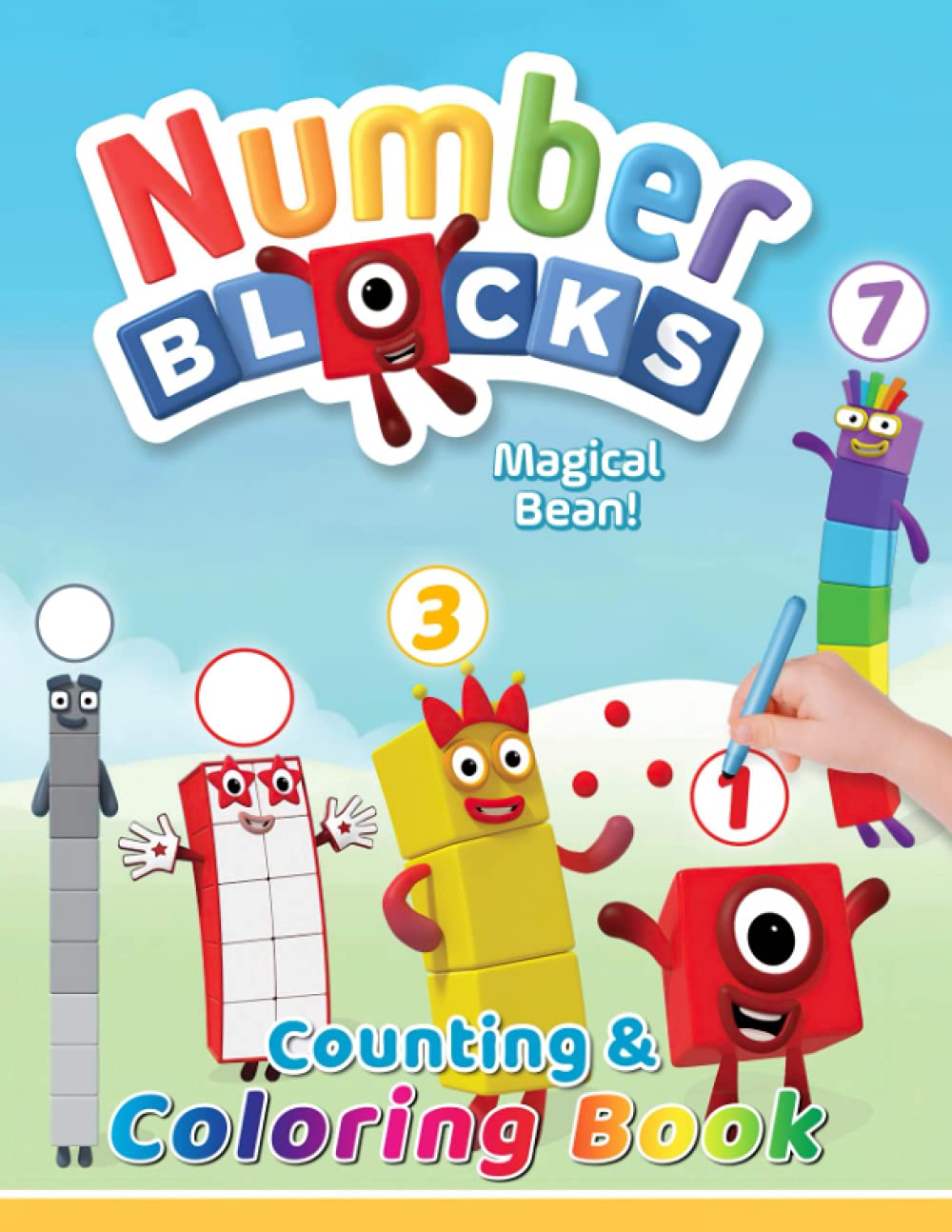 Magical Bean! - Numberblocks Counting & Coloring Book: Number 1-100 ...