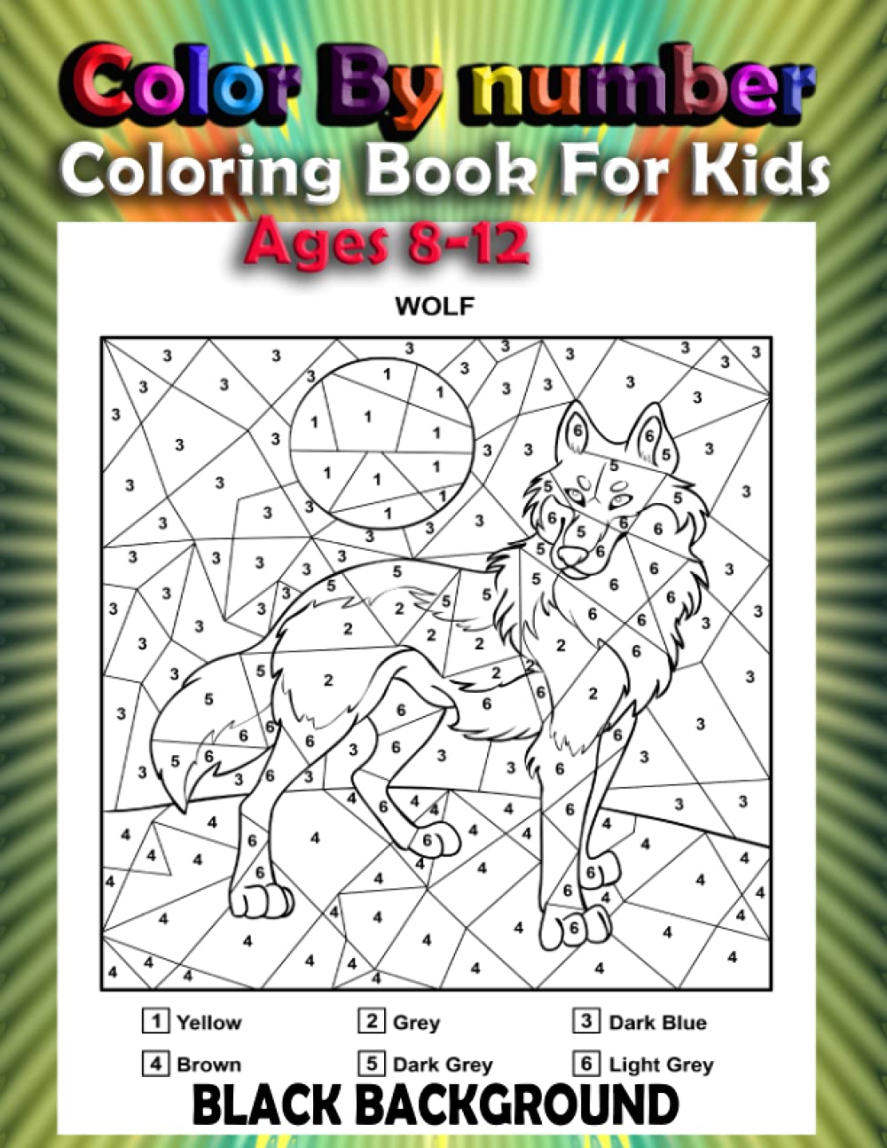 Color By Number Coloring Book For Kids Ages 8-12: Large Print Birds ...