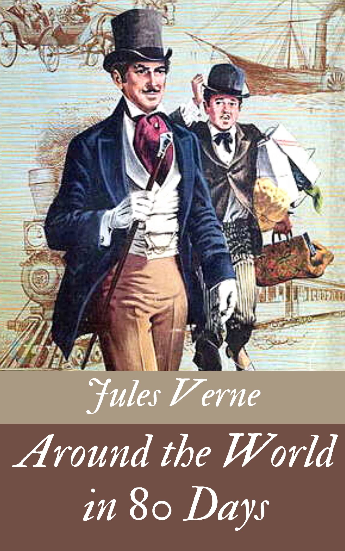 Around the World in 80 Days: Jules Verne (fiction horror novel ...