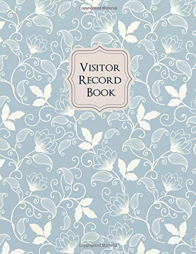 Visitor Record Book: Floral Patter Visitor Record Log Book | Visitor ...