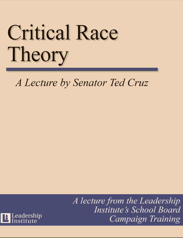 Critical Race Theory A Lecture by Ted Cruz by Ted Cruz | Goodreads