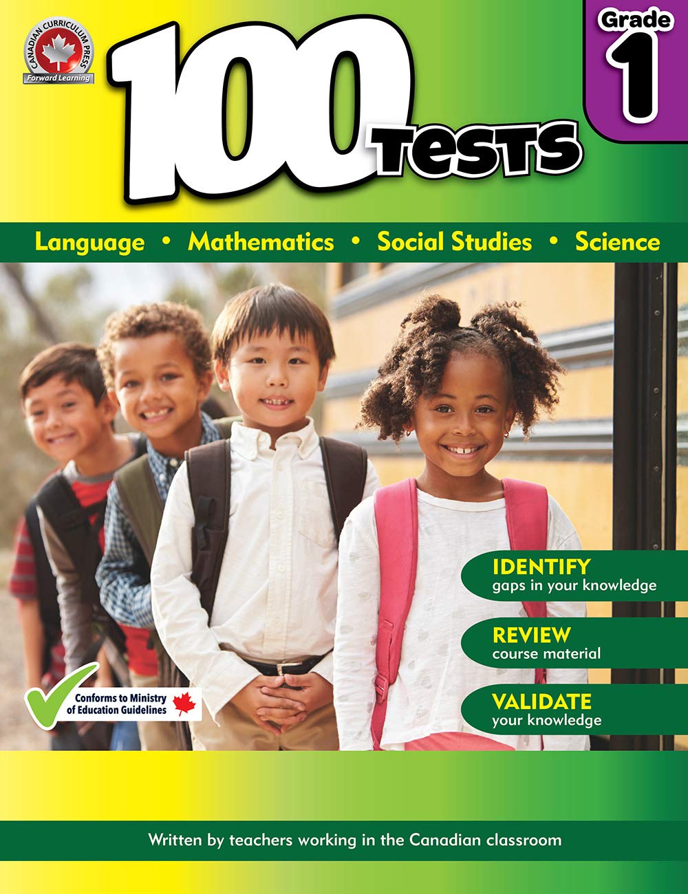 Grade 1 Workbook: Math, Language, Social Studies, Science: 100 Tests ...