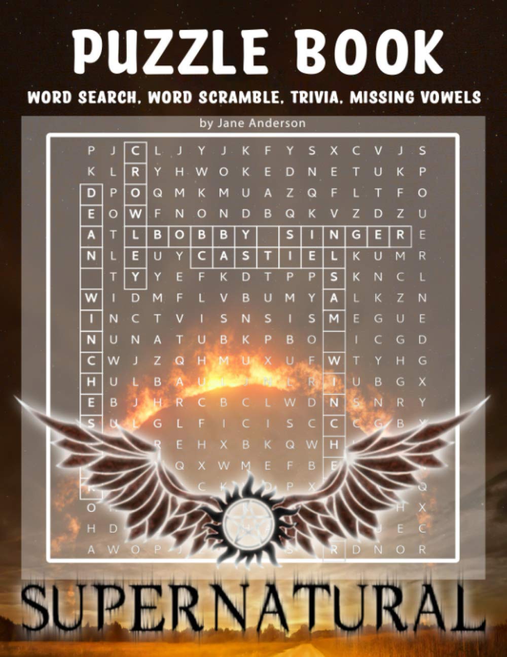 Supernatural Puzzle Book: An Awesome Puzzle Book With Many Fun Games To ...