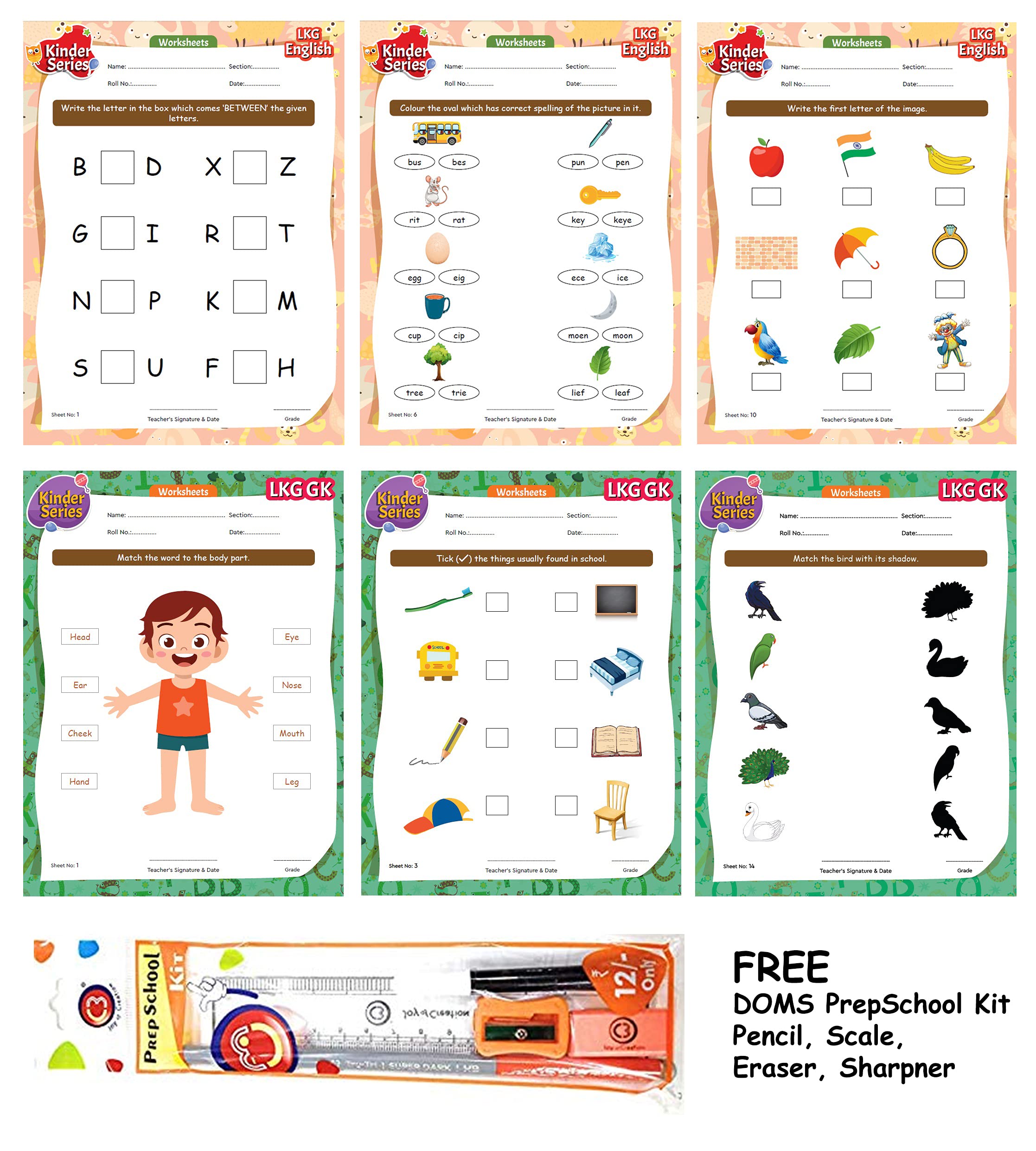 LKG Activity Worksheets 120 Pages English Maths GK Colouring With LKG Activity Worksheets 120 Pages English Maths GK Colouring With