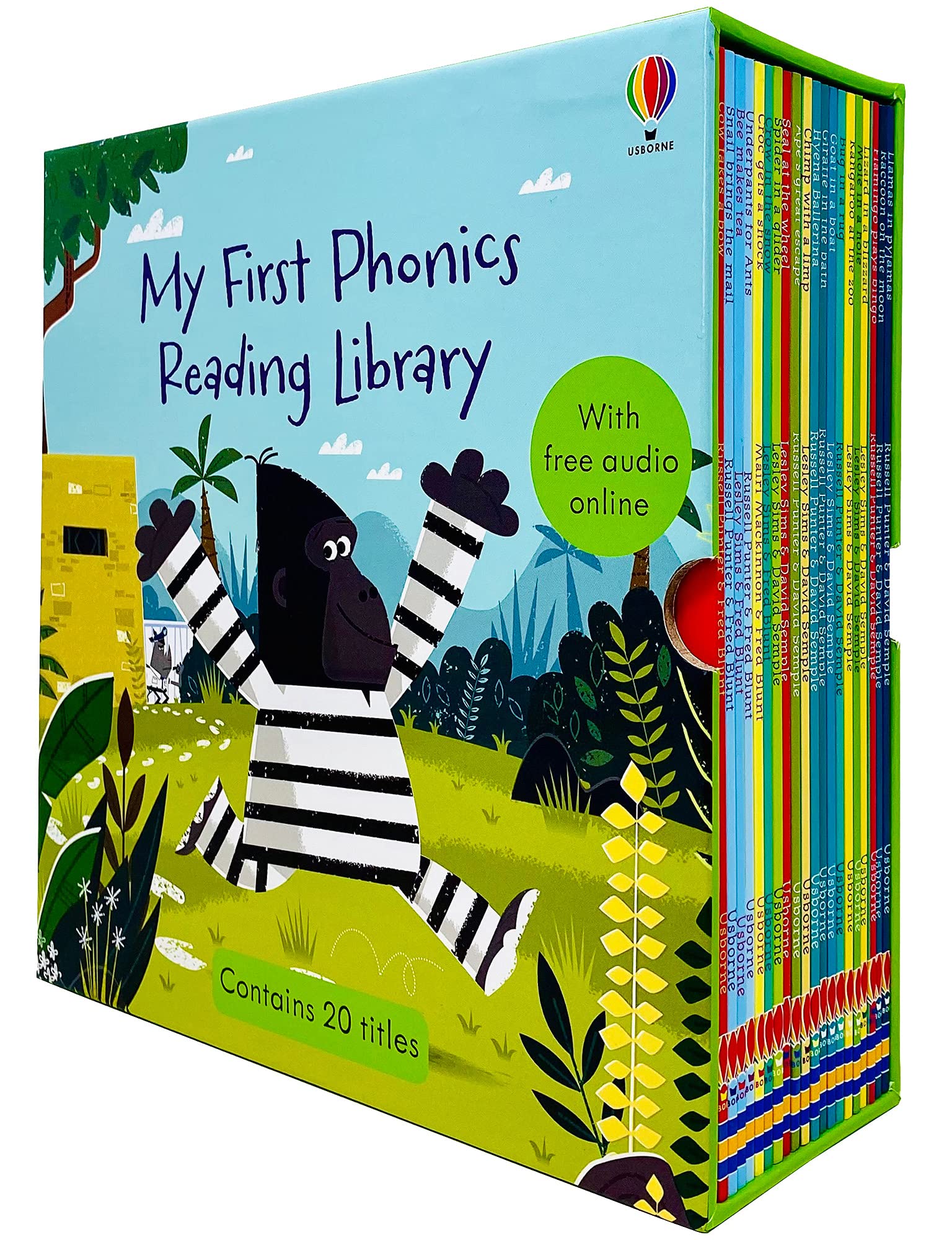 Usborne My First Phonics Reading Library 20 Books Collection Box Set ...
