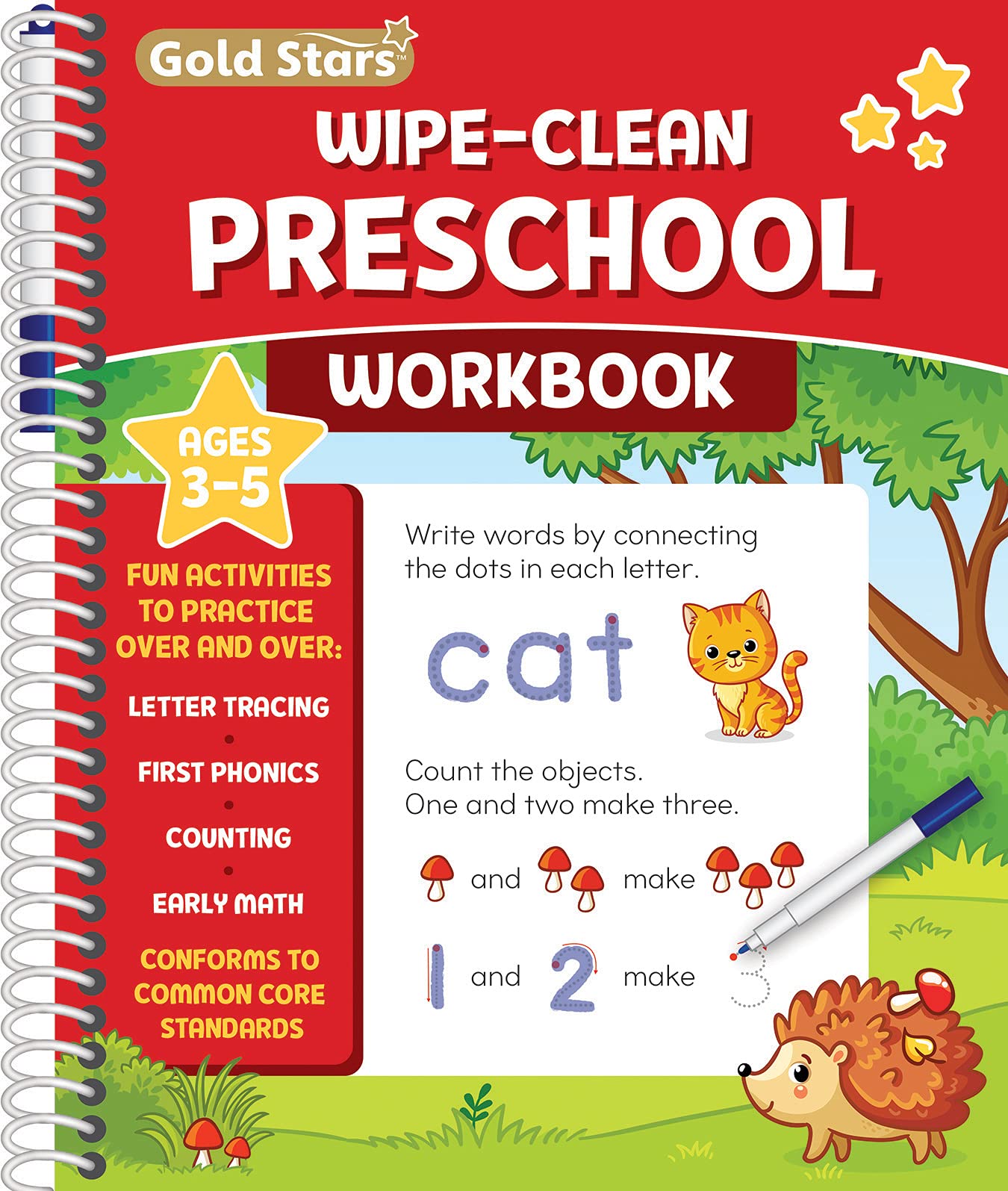 Wipe Clean Preschool Workbook for Kids Ages 3-5: Activities including ...