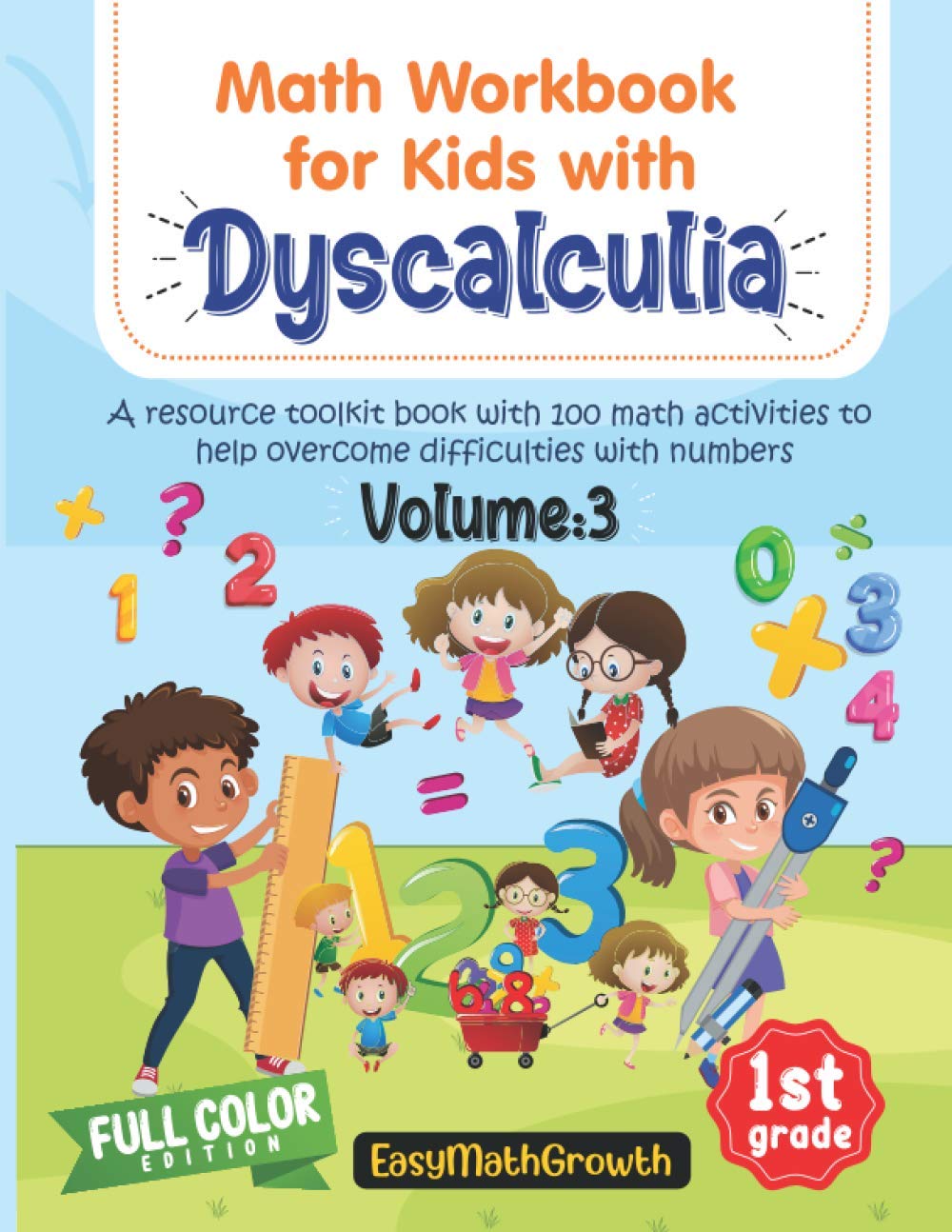 Math Workbook For Kids With Dyscalculia. A resource toolkit book with ...