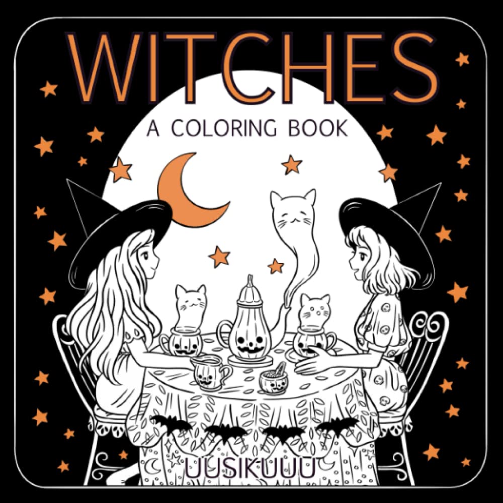 Witches A Coloring Book: A Witch Themed Halloween Coloring Book for ...