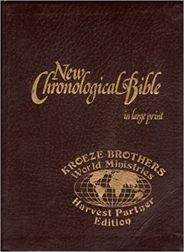 The New Chronological Bible KJV in large print by R. Jerome Boone ...