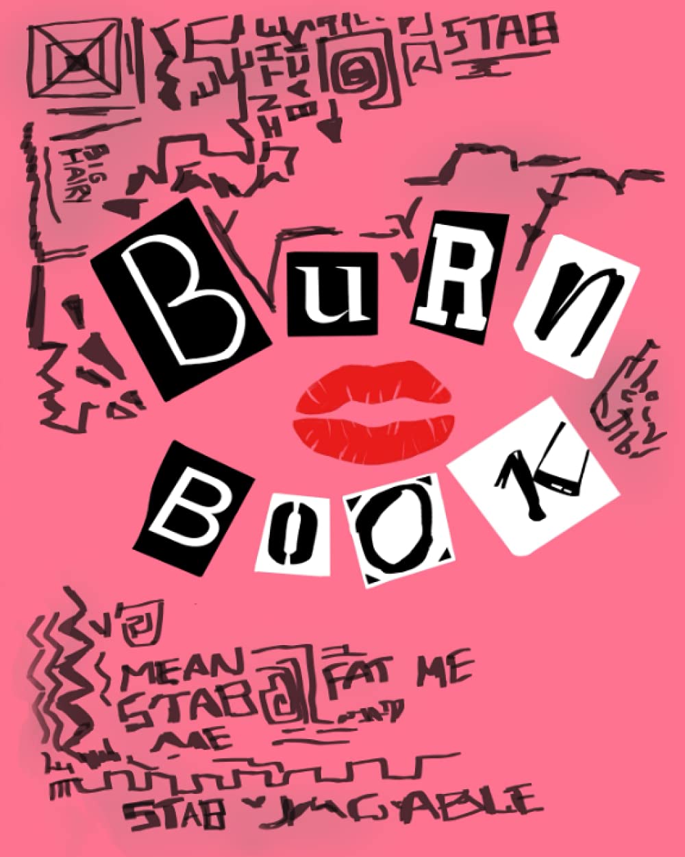 Burn Book Mean Girls Inspired Blank Journal Notebook Large Sized 8