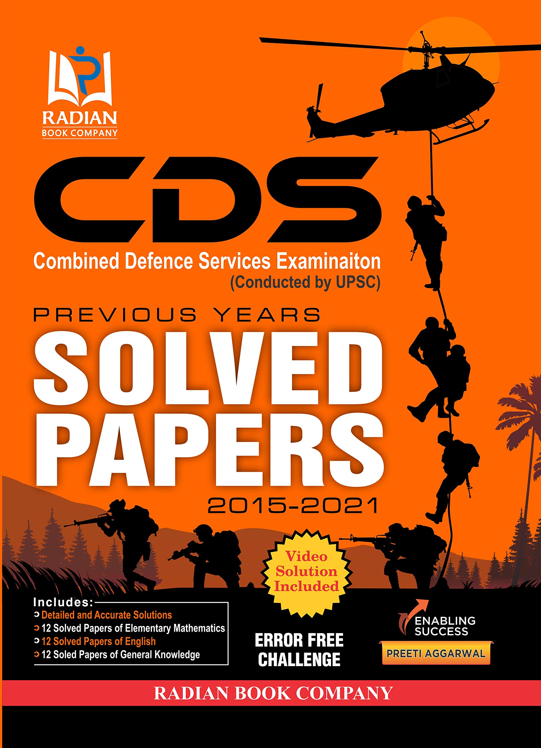 UPSC CDS Previous Year Solved Papers Book (2015-2021) from the House of ...