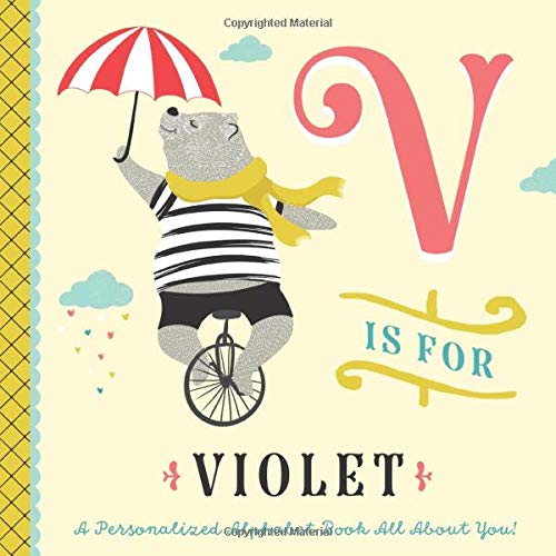 V is for Violet: A Personalized Alphabet Book All About You! by Li’l ...