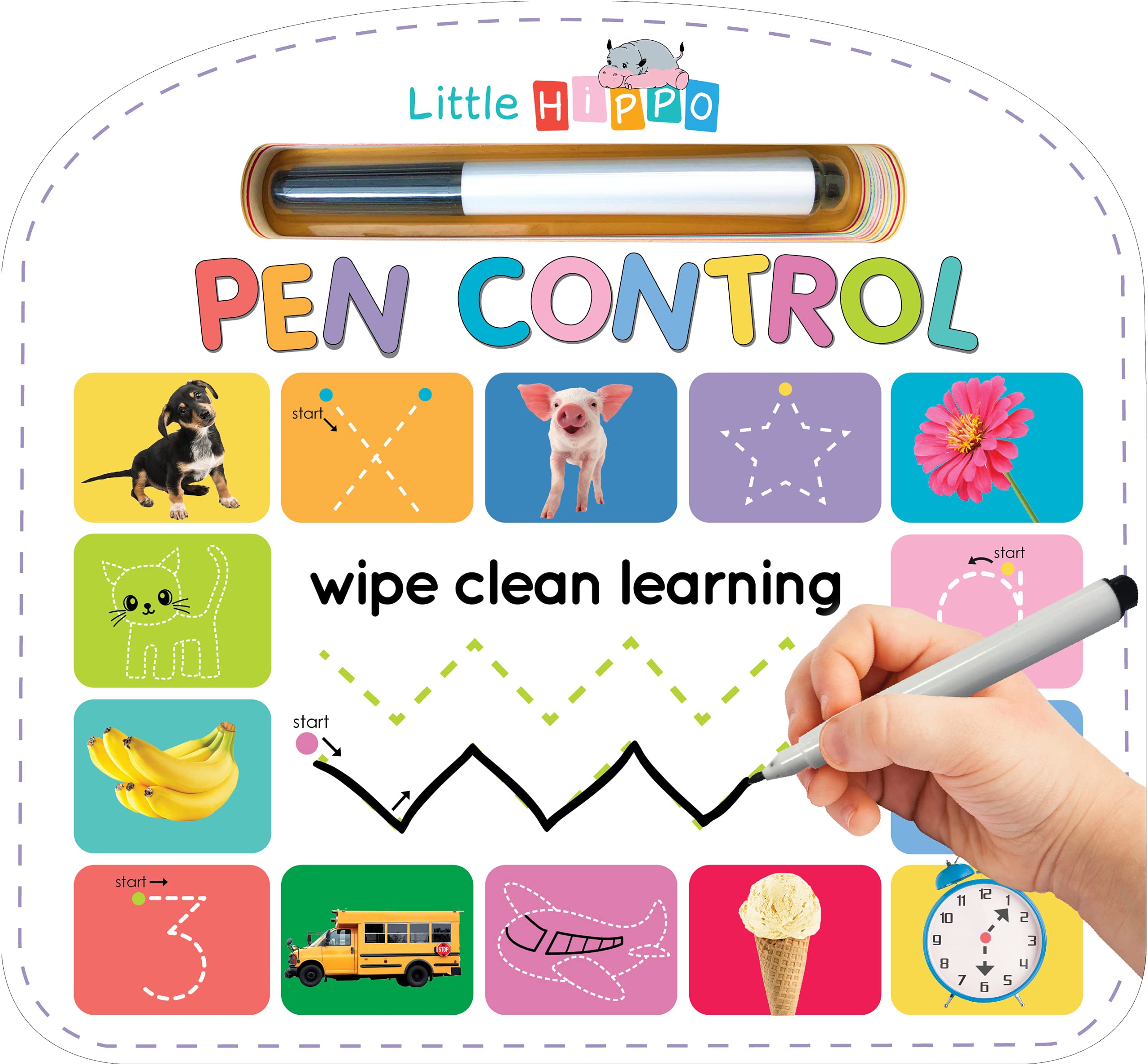 Write & Wipe Pen Control - Children's Novelty Learning Board Book ...