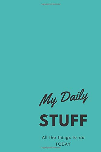 My Daily STUFF: To Do List Undated Notebook, Daily Work Task Checklist ...