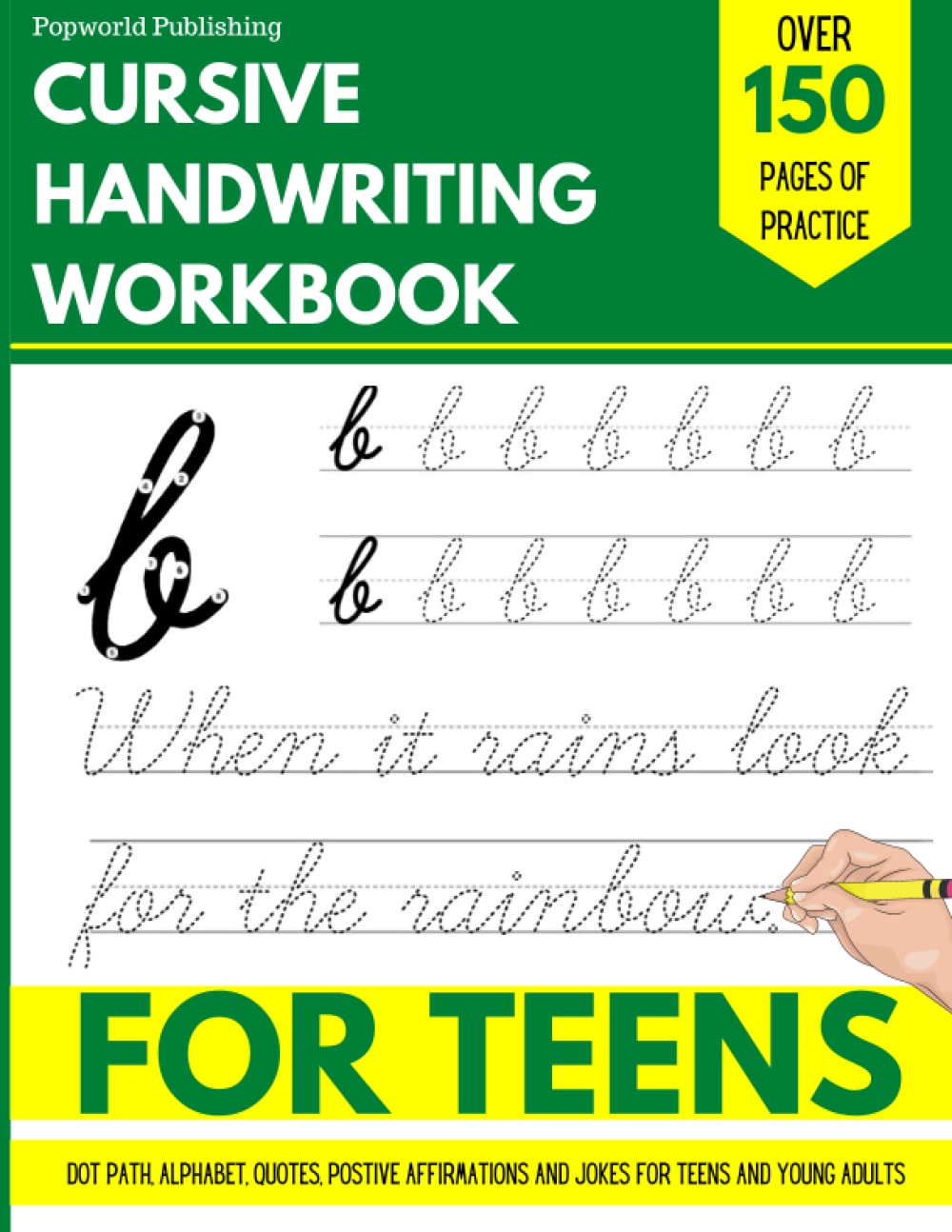 Cursive Handwriting Workbook for Teens: Cursive Handwriting Practice ...