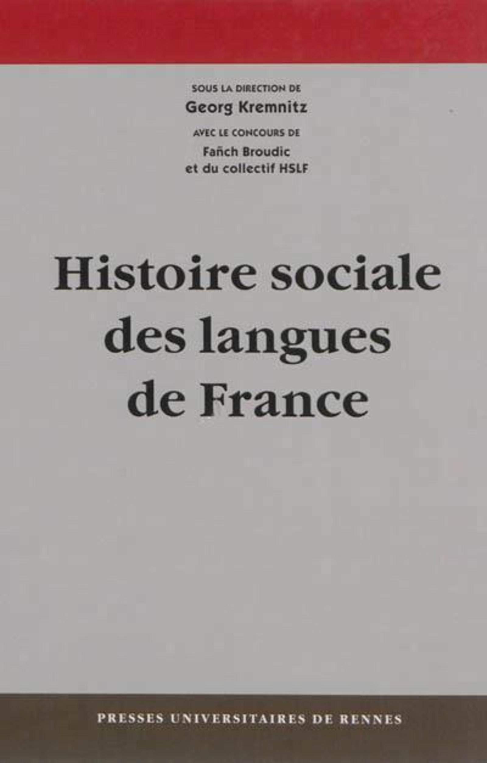 Histoire SOCIALE DES LANGUES DE FRANCE by Pur | Goodreads