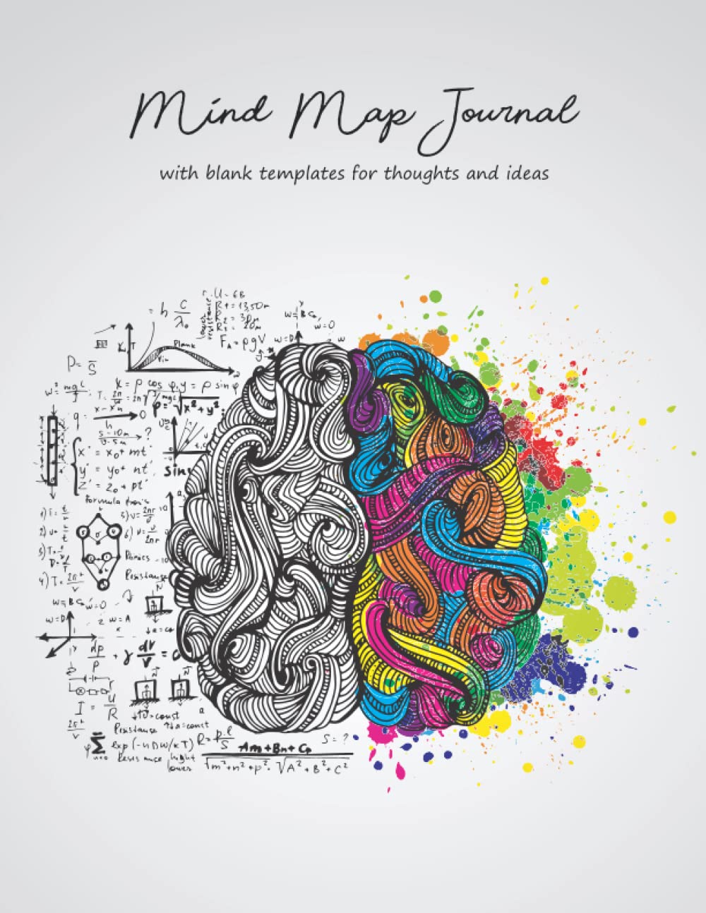 Mind Map Journal with Blank Templates for Thoughts and Ideas: 5 Styles ...