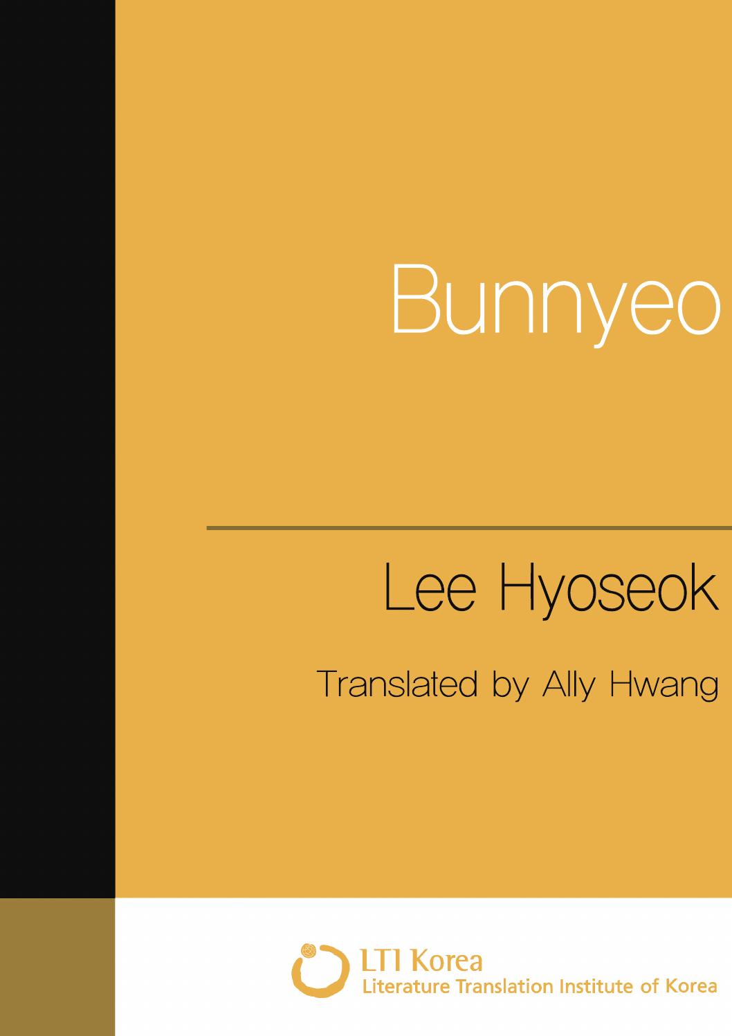 Bunnyeo by Lee Hyo-seok | Goodreads
