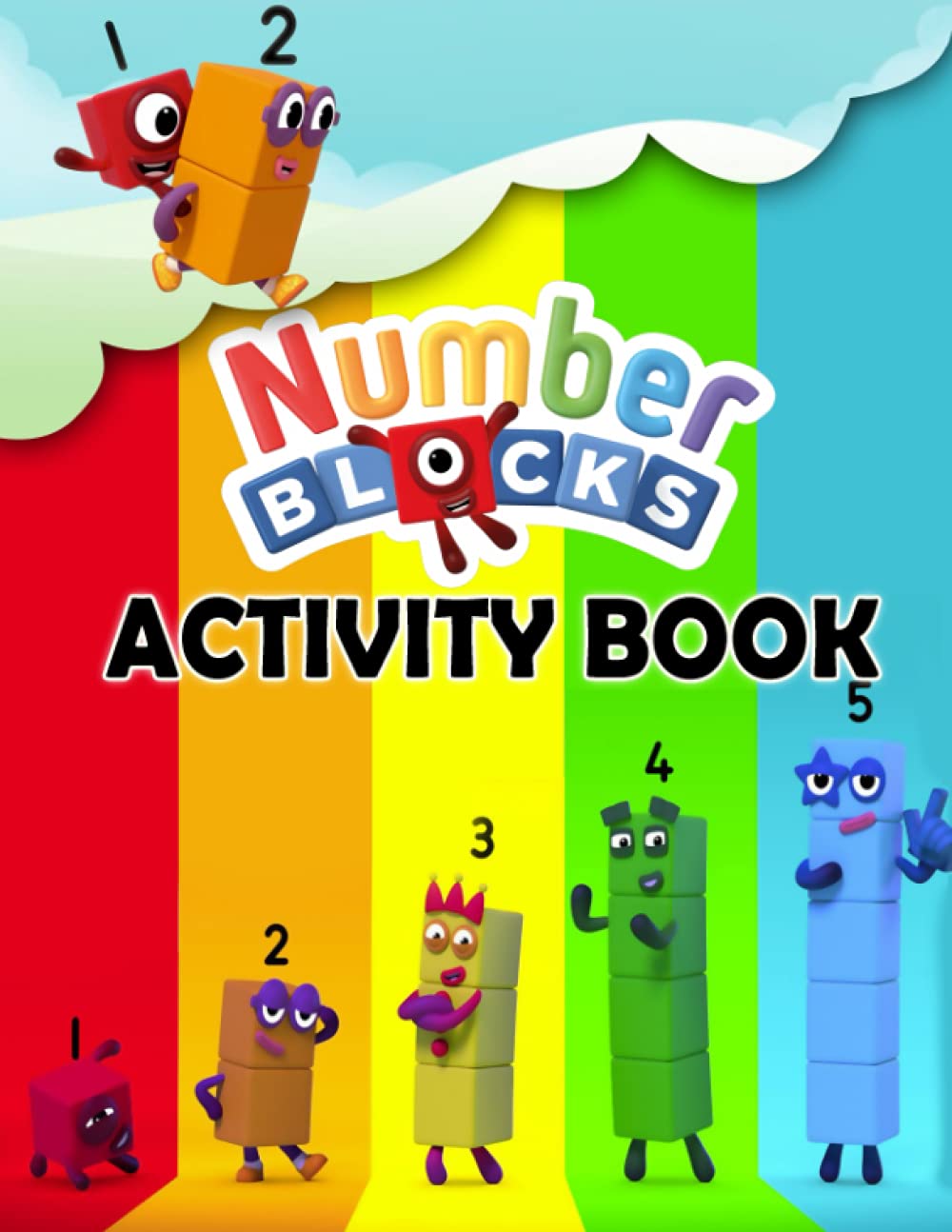 Numberblocks Activity Book: 60 Premium Illustration Pages to Develop ...