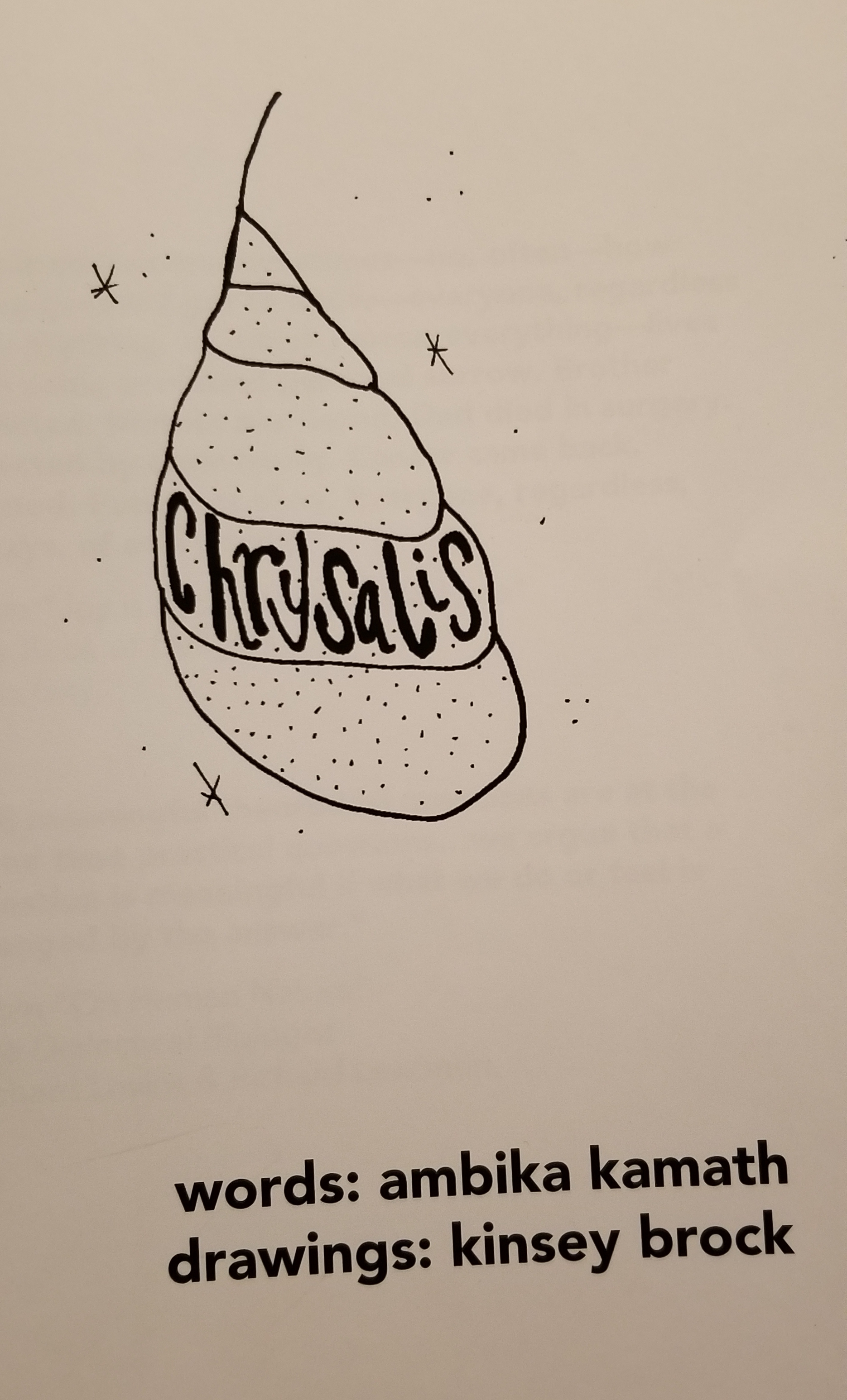 Chrysalis: A Zine by Ambika Kamath | Goodreads