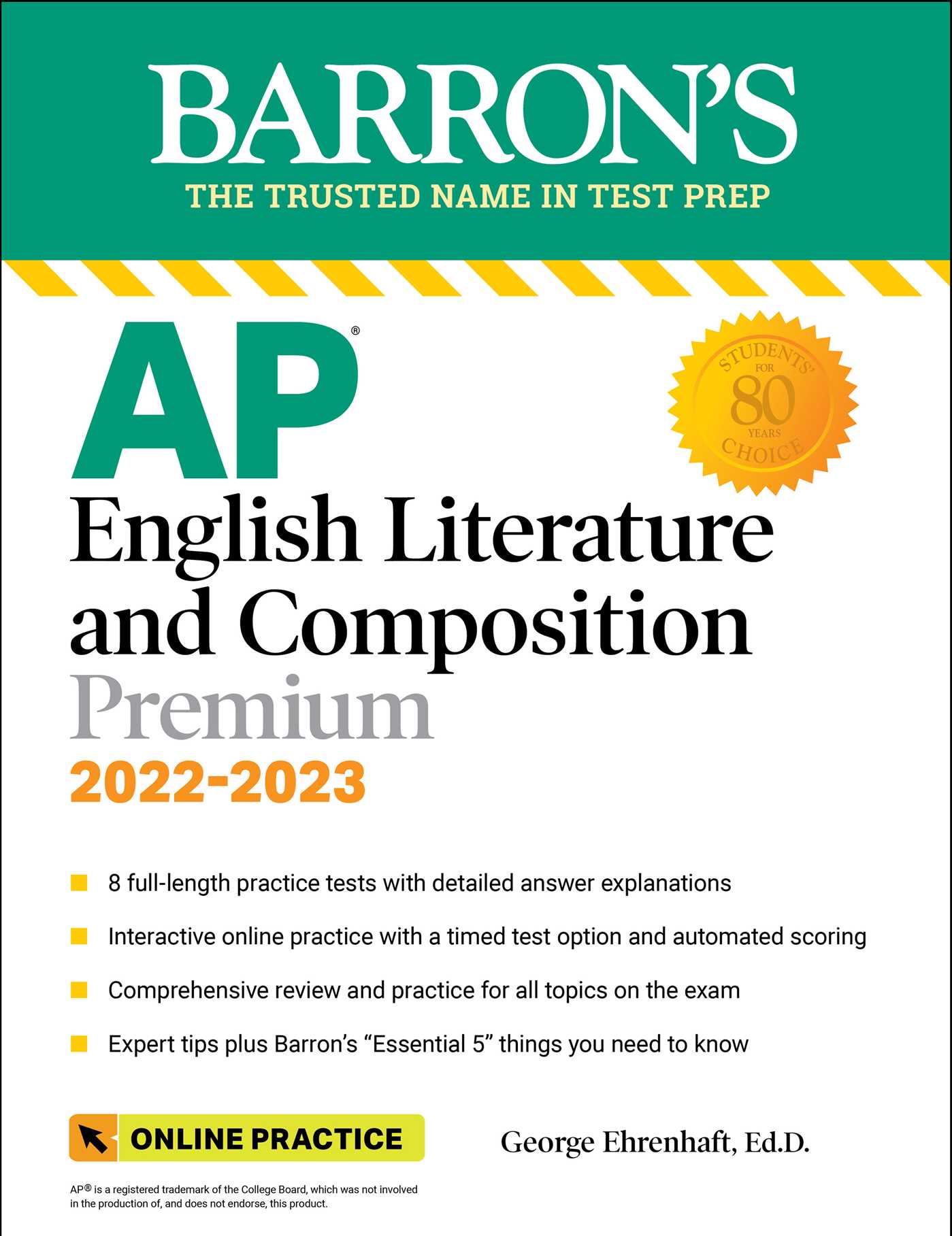 AP English Literature and Composition Premium, 2022-2023: 8 Practice ...