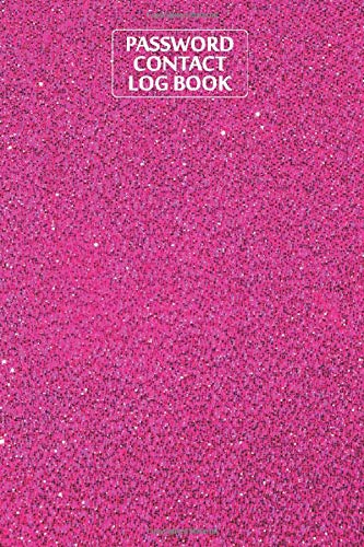 Little Pink Glitter Password Keeper And Contact Book: Discreet Password ...