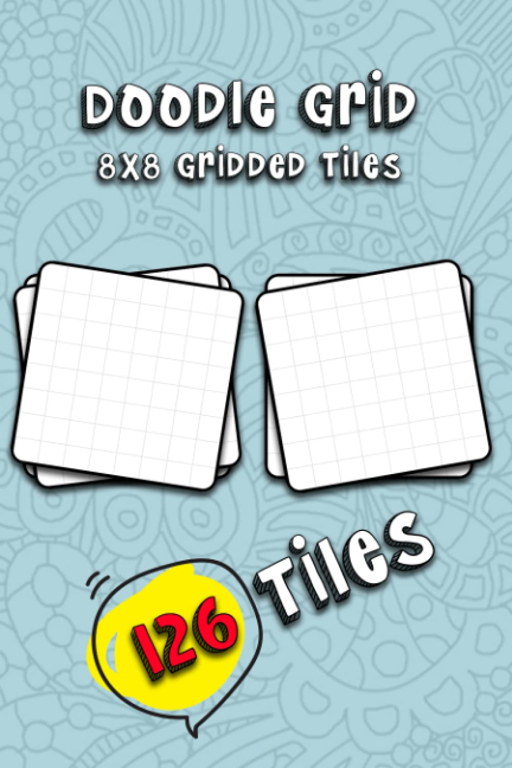 Doodle Grid: 8x8 Gridded Tiles to help create Zentangle - like patterns ...