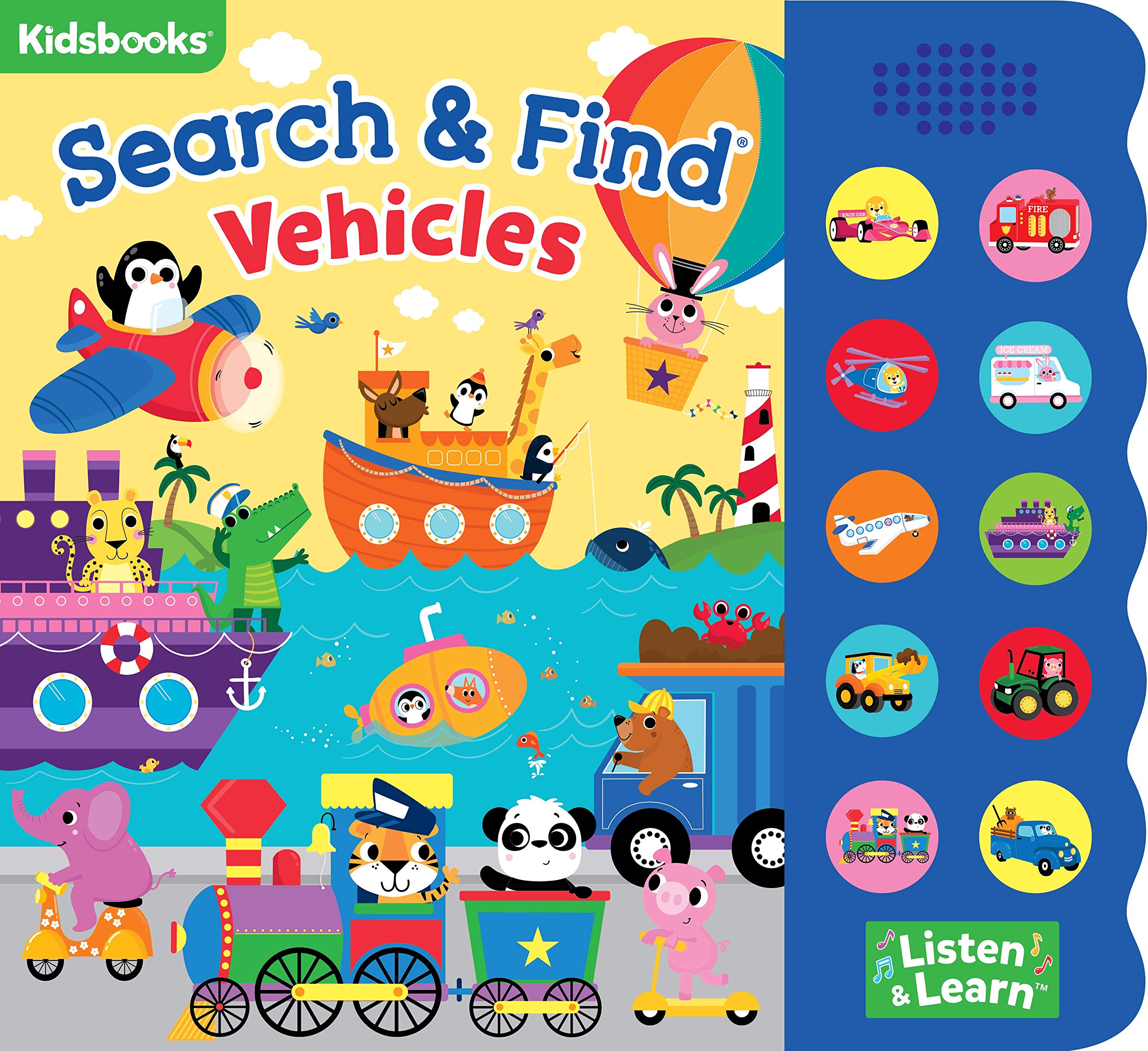Search & Find: Vehicles Sound Book-With 10 Fun-to-Press Buttons, a ...