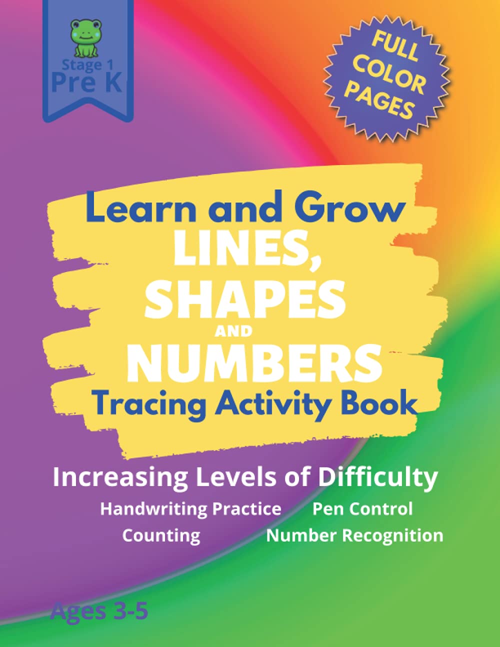 Learn and Grow Tracing Lines, Shapes and Numbers: Preschool Textbook ...