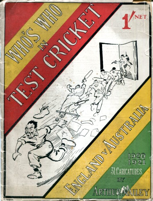 Who's Who in Test Cricket: England v. Australia 1920-1921 by Arthur ...