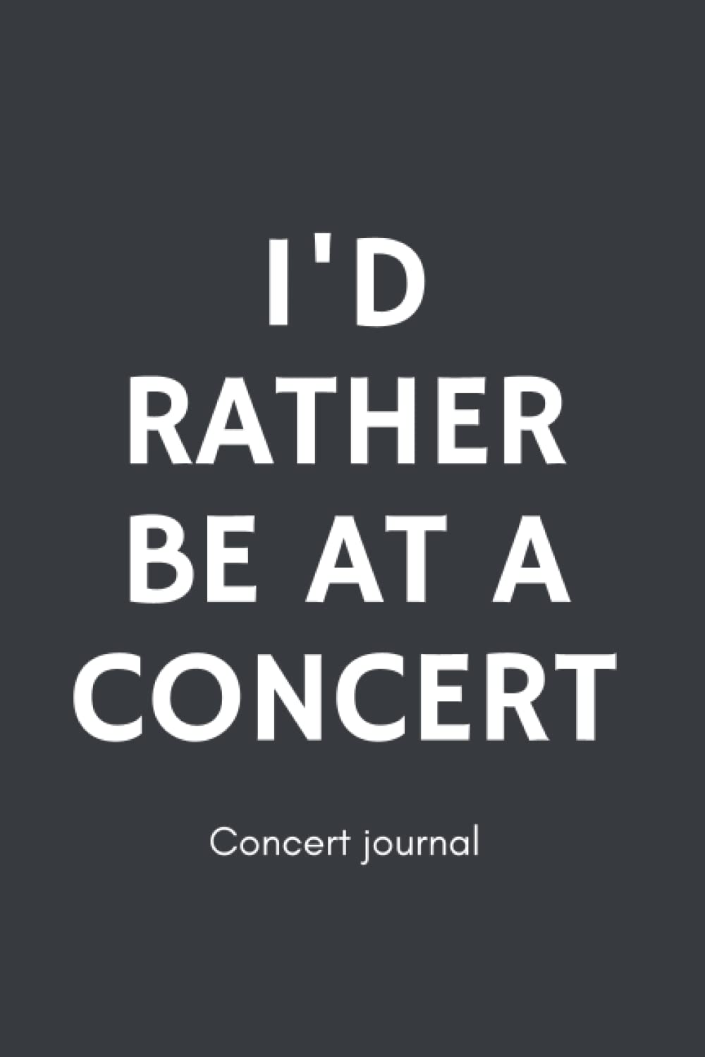 Concert journal: Diary to save your music memories for festival and ...