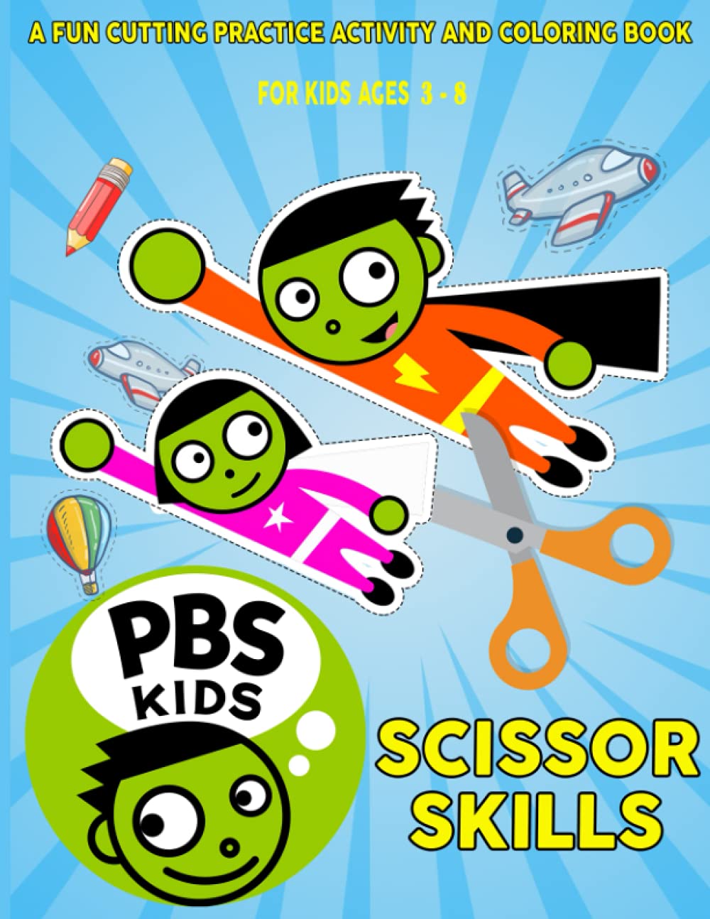 Pbs Kids Scissor Skills: Creativity & Relaxation Cut And Color Fun ...