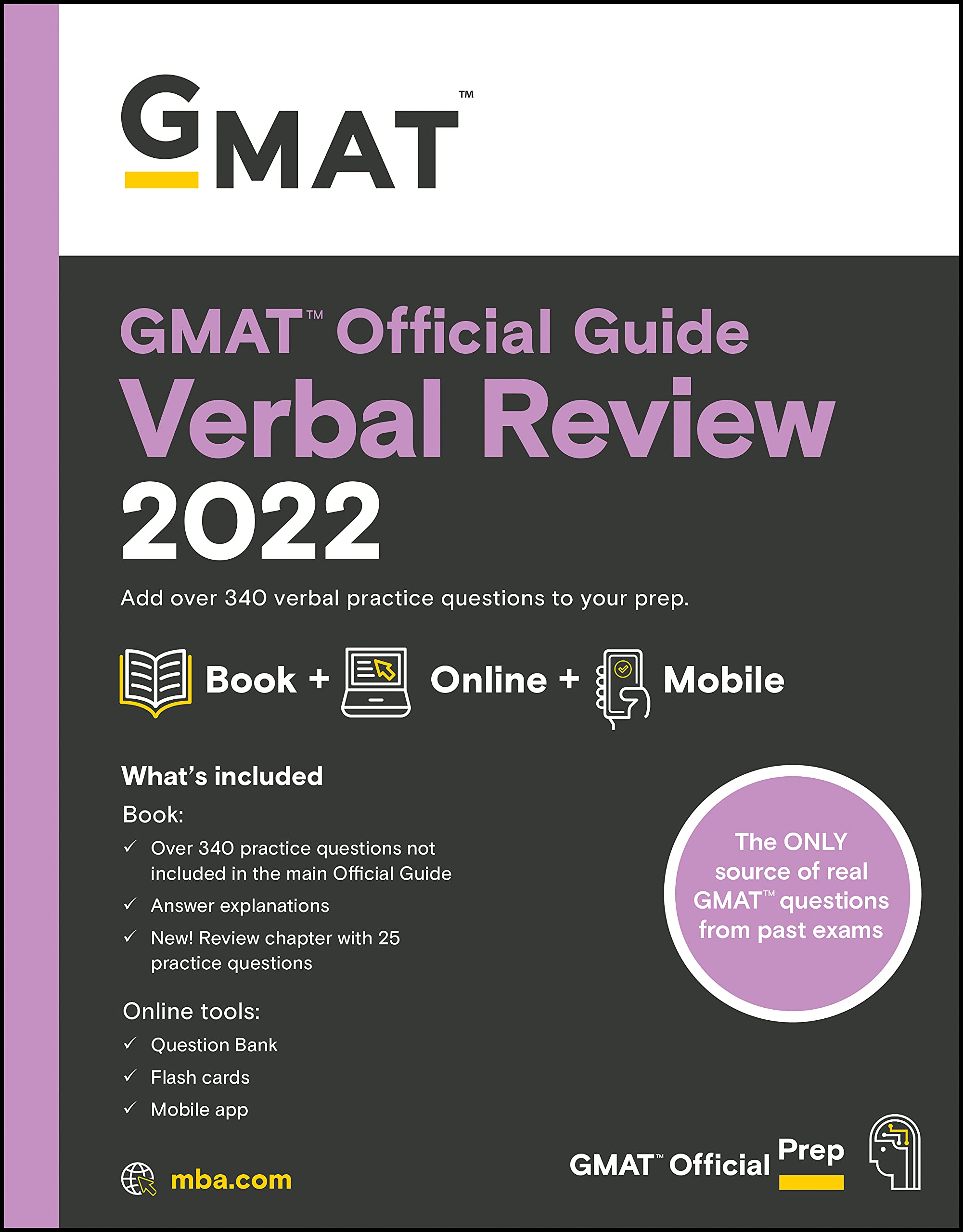 GMAT Official Guide Verbal Review 2022: Book + Online Question Bank by ...