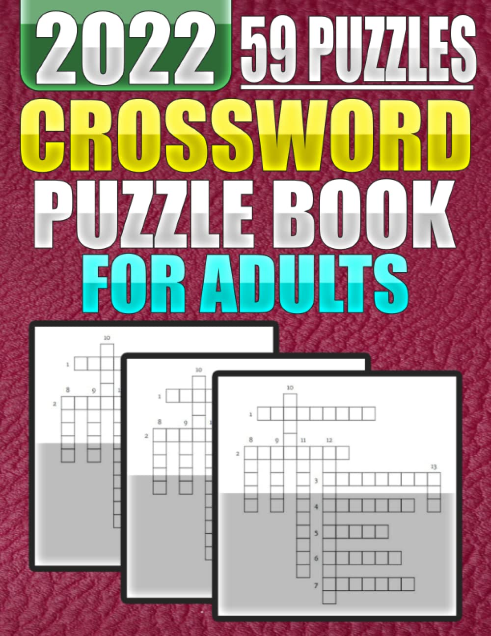 2022 Crossword Puzzles Book For Adults: Amazing Crossword Book For ...