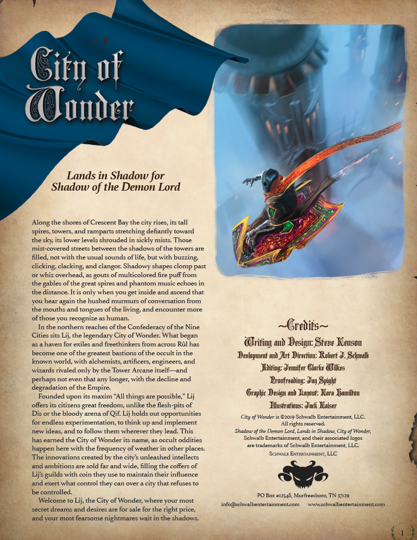 City of Wonder by Steve Kenson | Goodreads