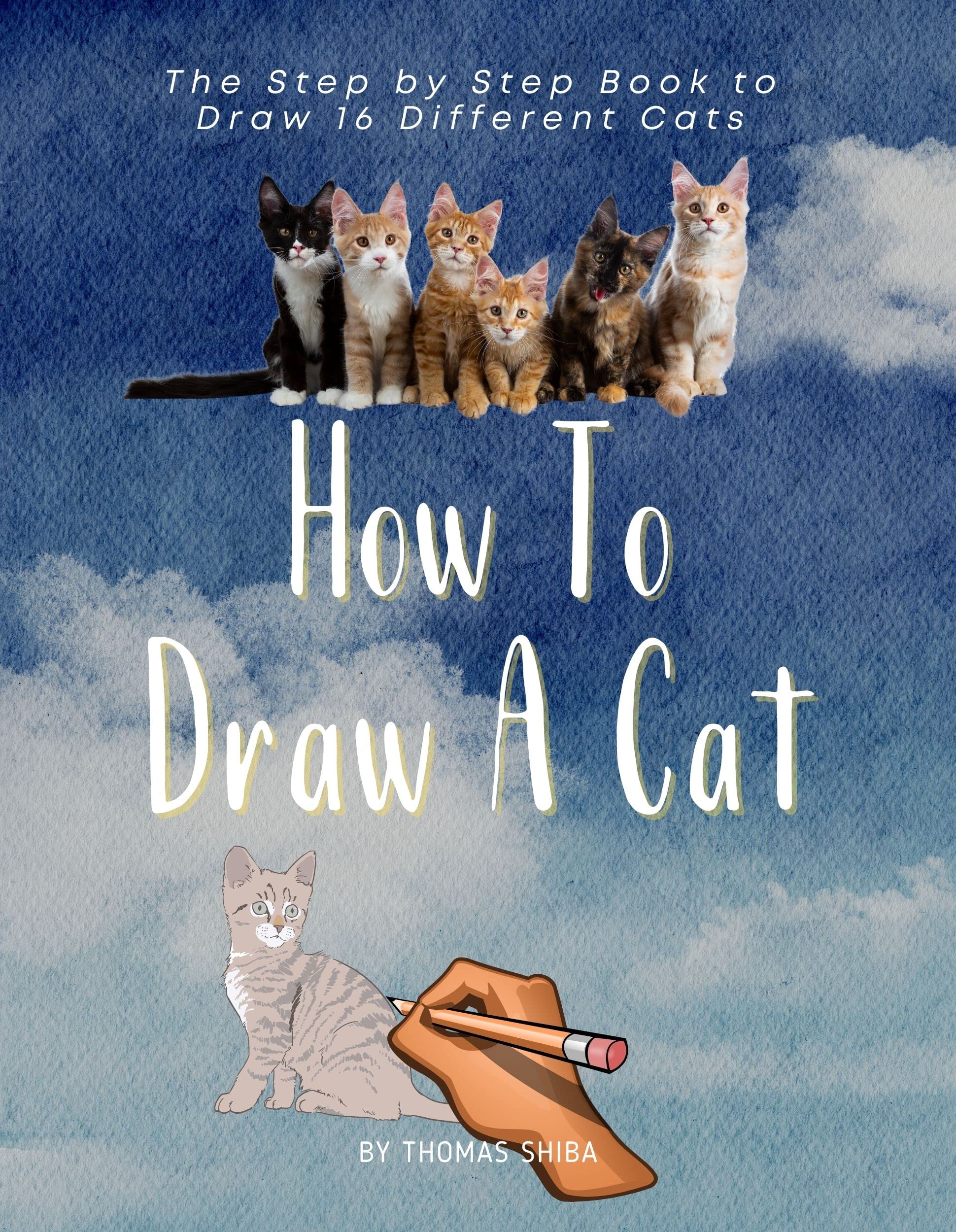 How to Draw a Cat: The Step by Step Book to Draw 16 Different Cats by ...