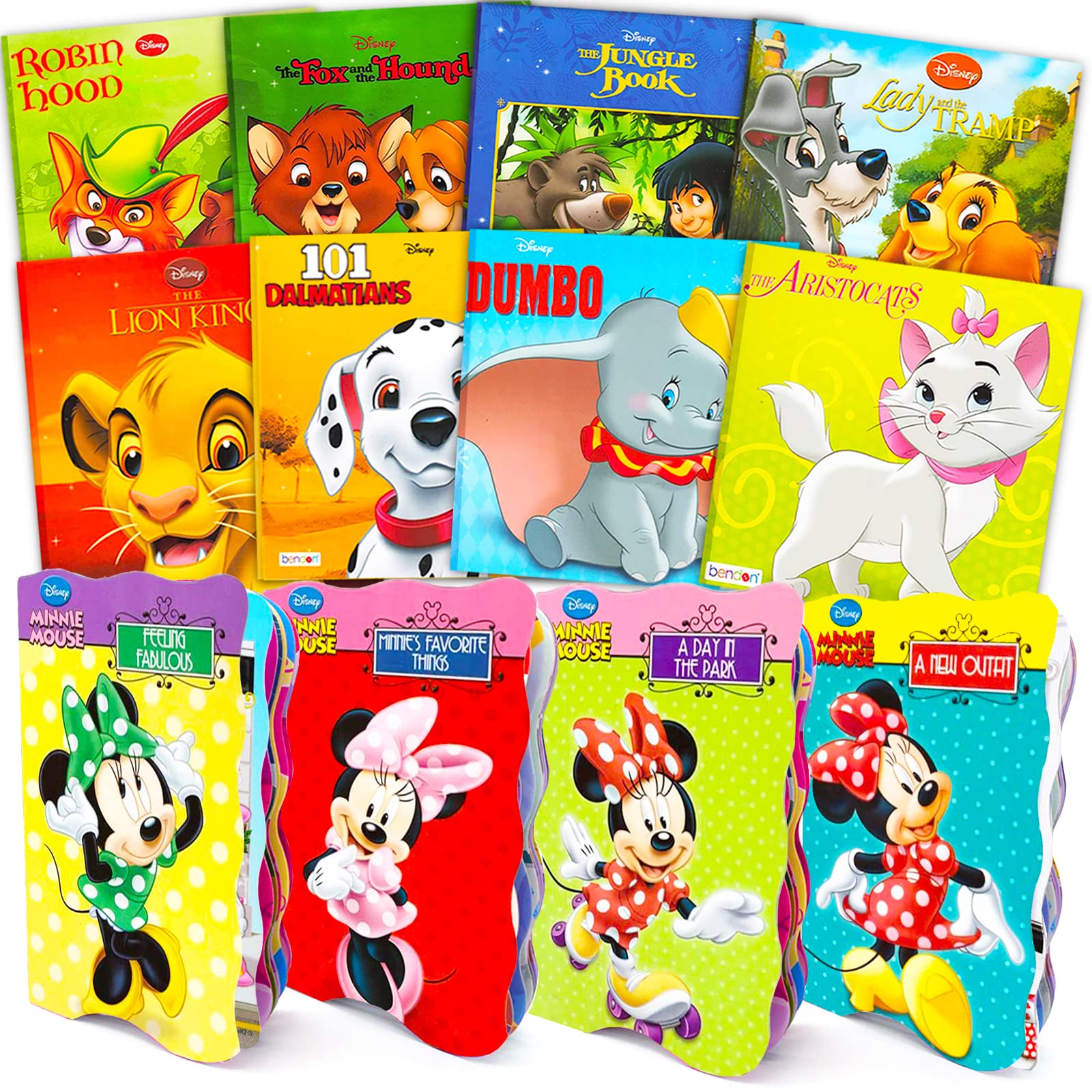 Disney Minnie Mouse Board Books Set - 12 Pack Disney Bedtime Stories ...