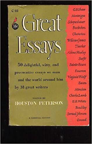 Great Essays by Houston Peterson | Goodreads