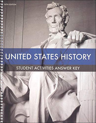 United States History Student Activities Answer Key 5th Edition by ...