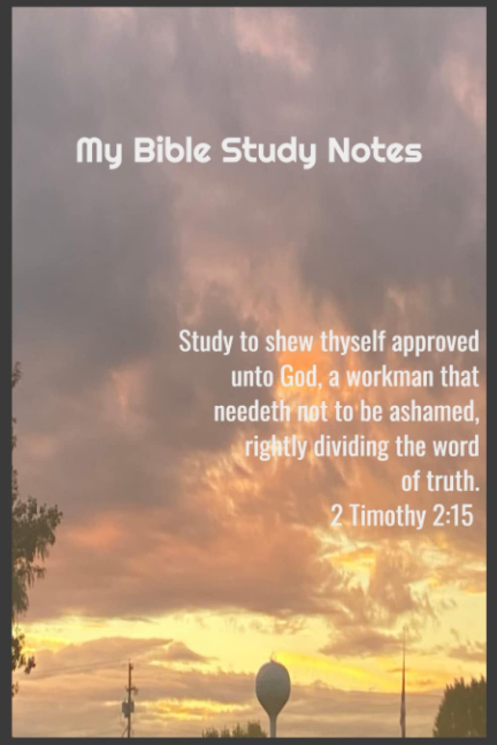 My Bible Study Notes: Bible Study Notebook Journal Sunset with ...