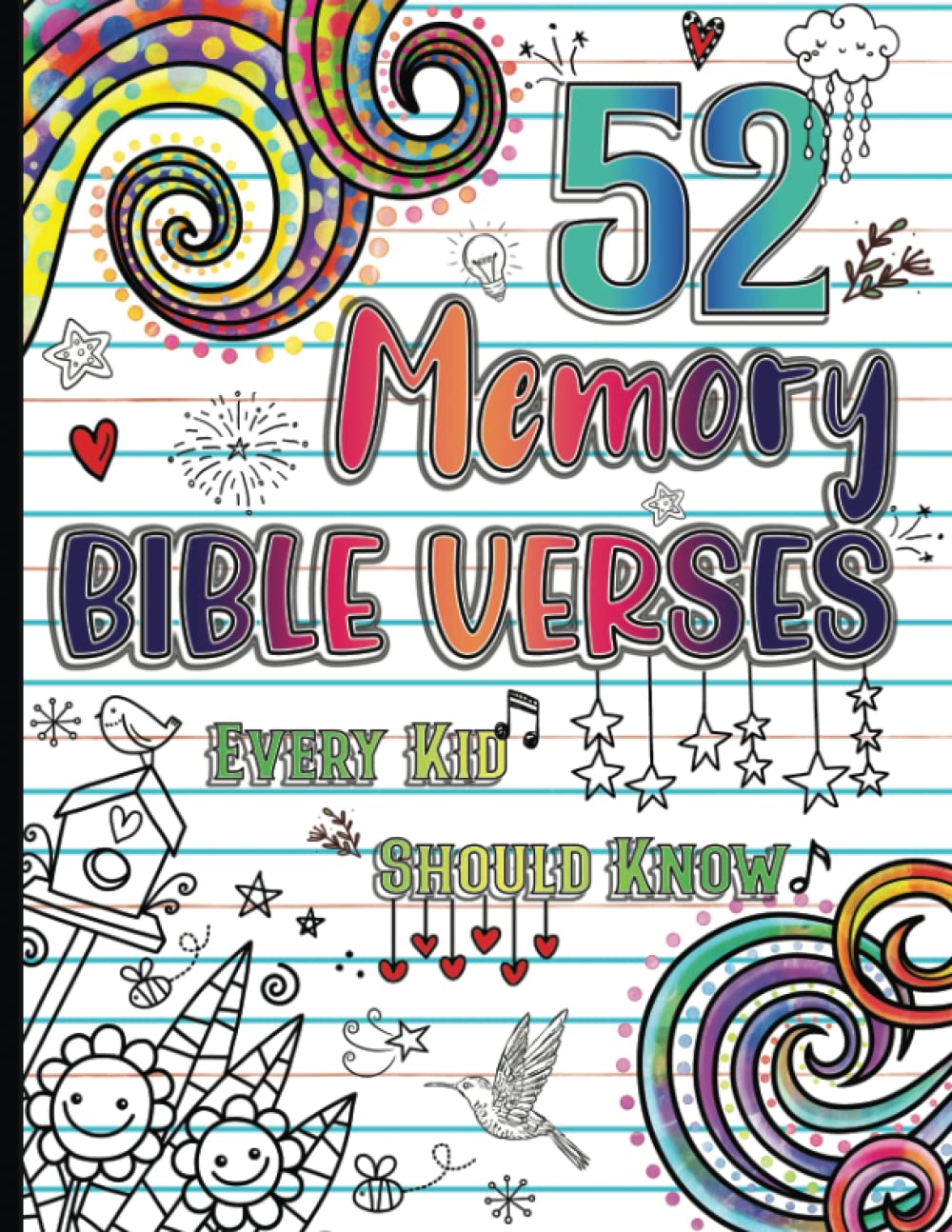 52 Memory Bible Verses Every Kid Should Know: A Coloring Book for Girls ...