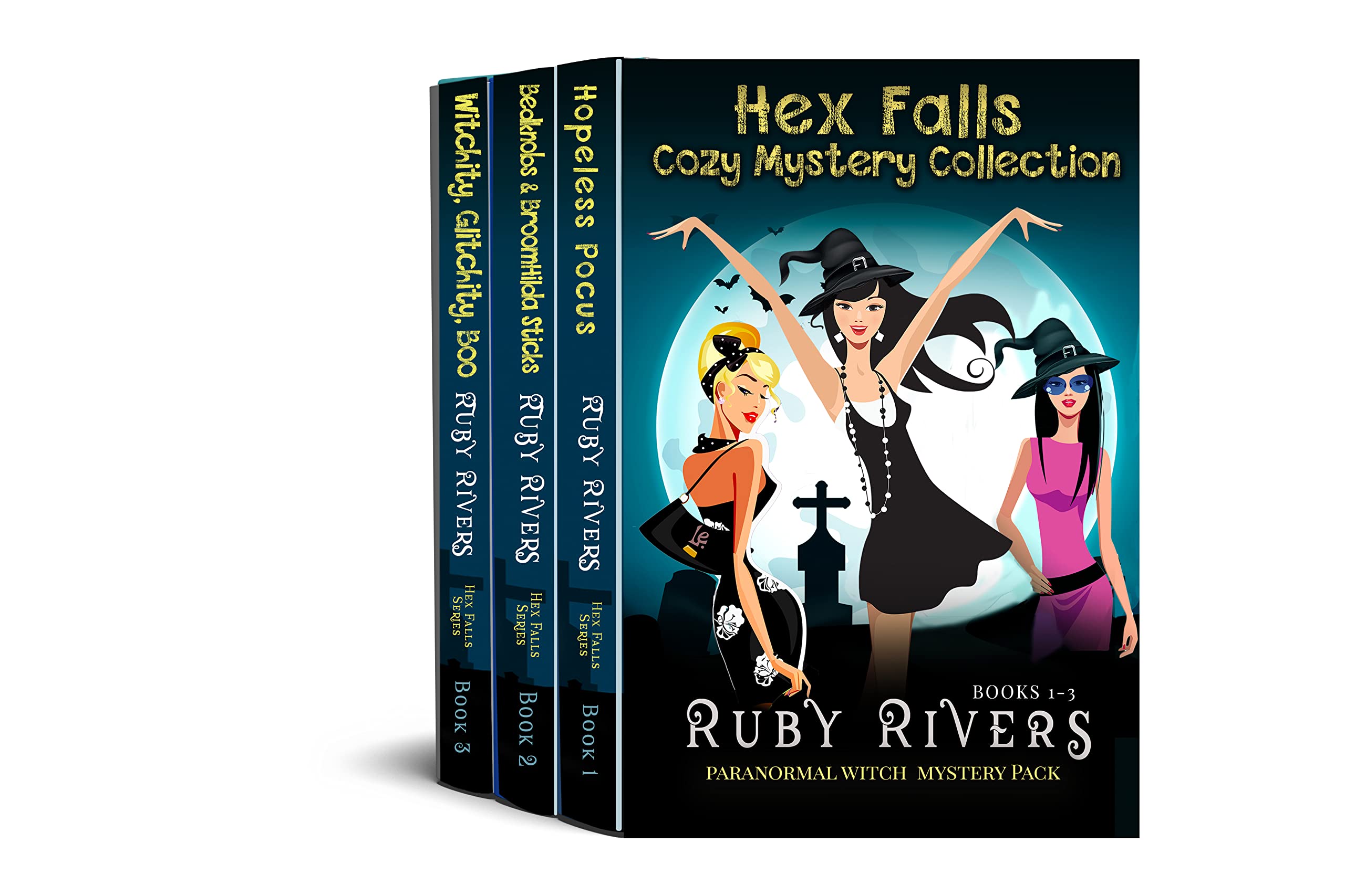 Hex Falls Cozy Mystery Collection: Books 1-3 (Paranormal Witch Mystery Pack) by Ruby Rivers ...