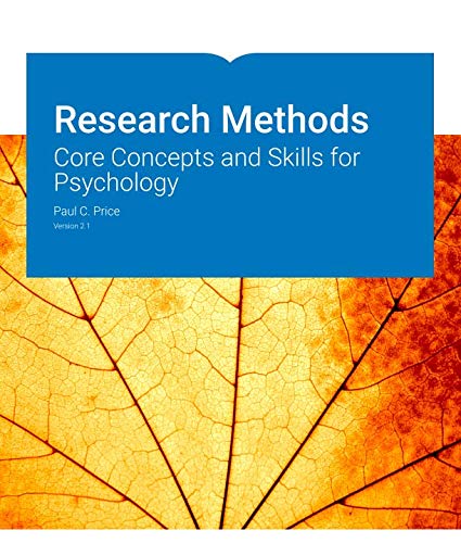 Research Methods: Core Concepts and Skills for Psychology Version 2.1 ...