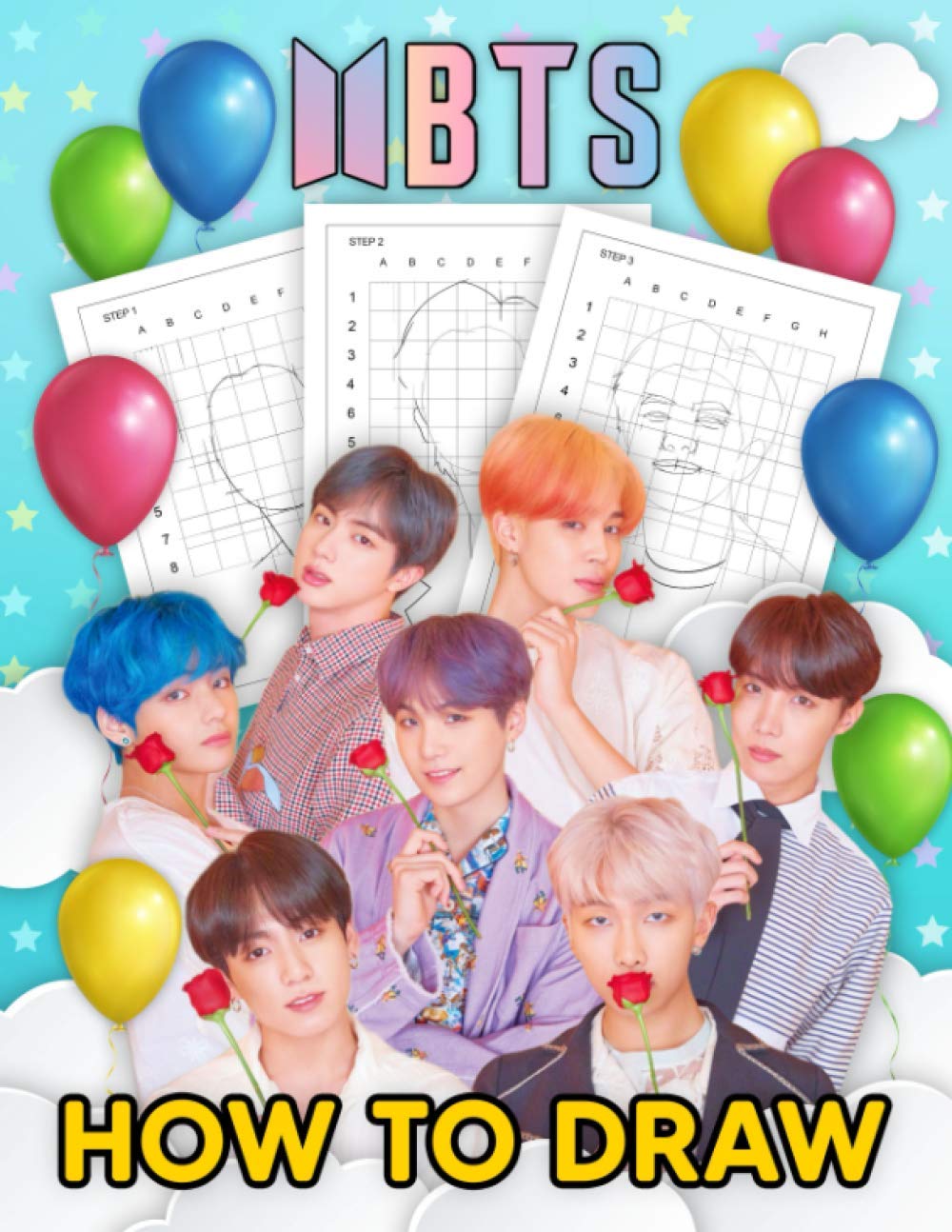 How To Draw BTS: An Amazing Book For Learning To Draw With A Bunch Of ...