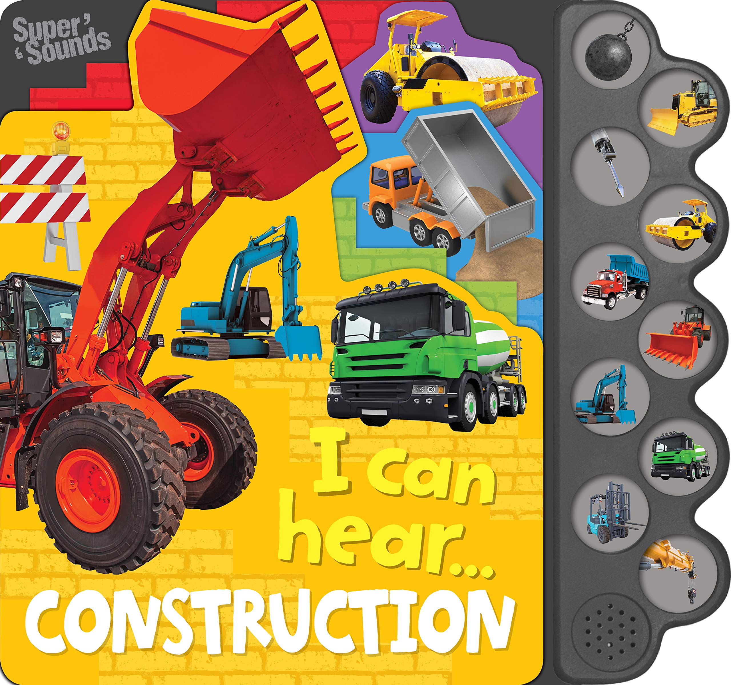 10-Button Super Sound Books - I Can Hear Construction by Lake Press ...