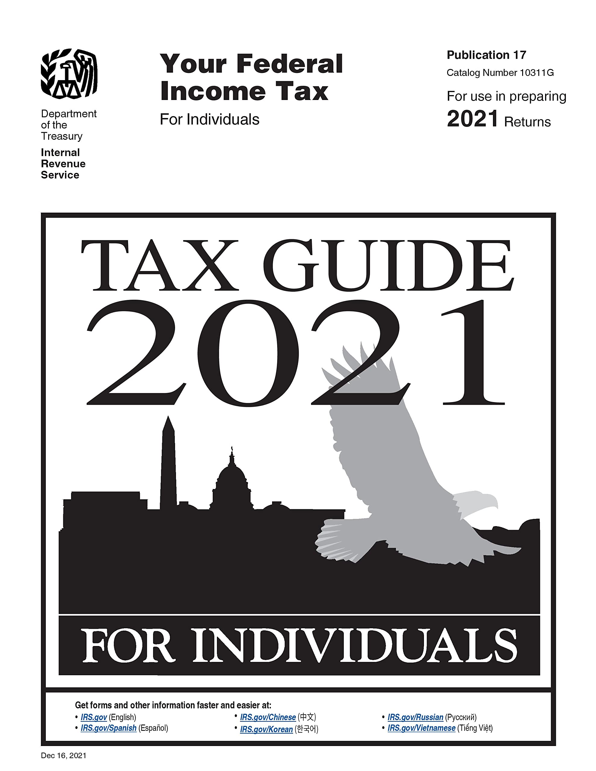 Tax Guide 2021 for Individuals: Publication 17 by Internal Revenue ...