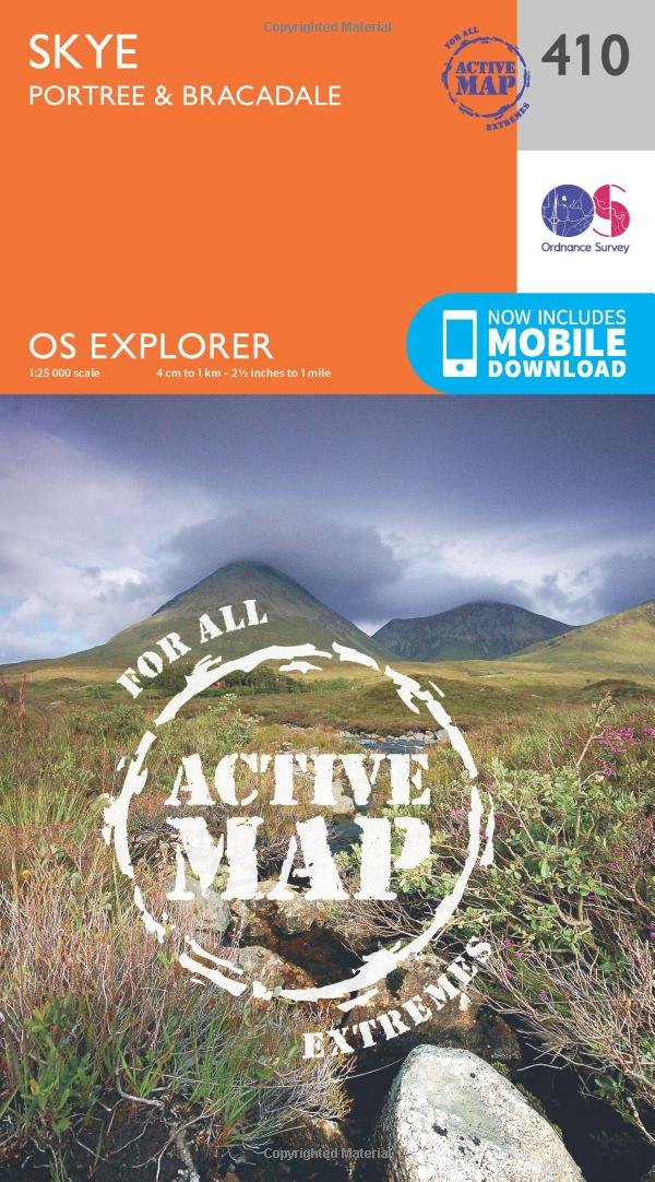 Skye Map | Weatherproof | Portree & Bracadale | Ordnance Survey | OS ...