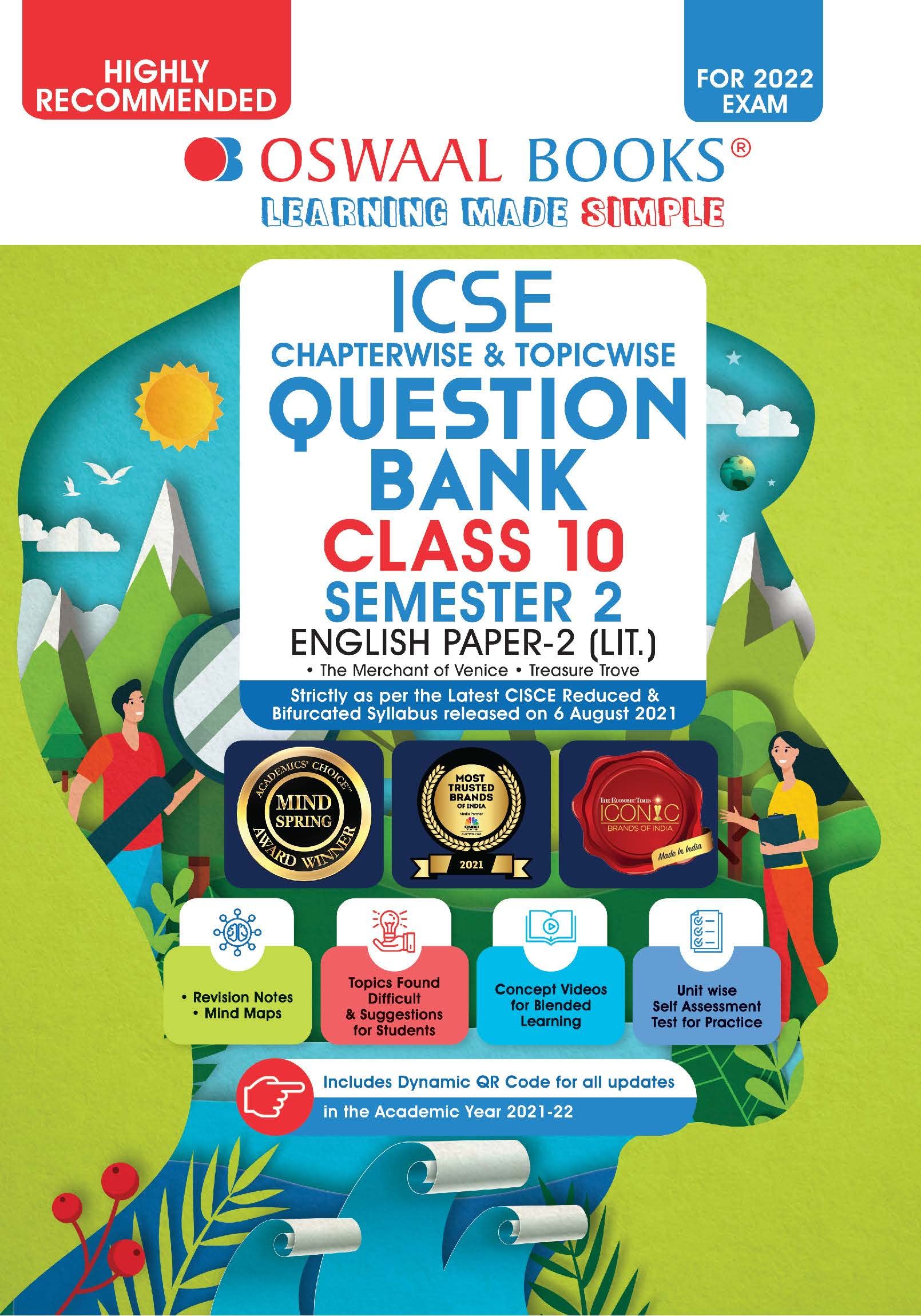 Oswaal ICSE Chapter-wise & Topic-wise Question Bank For Semester 2, Class 10, English Paper 2 ...
